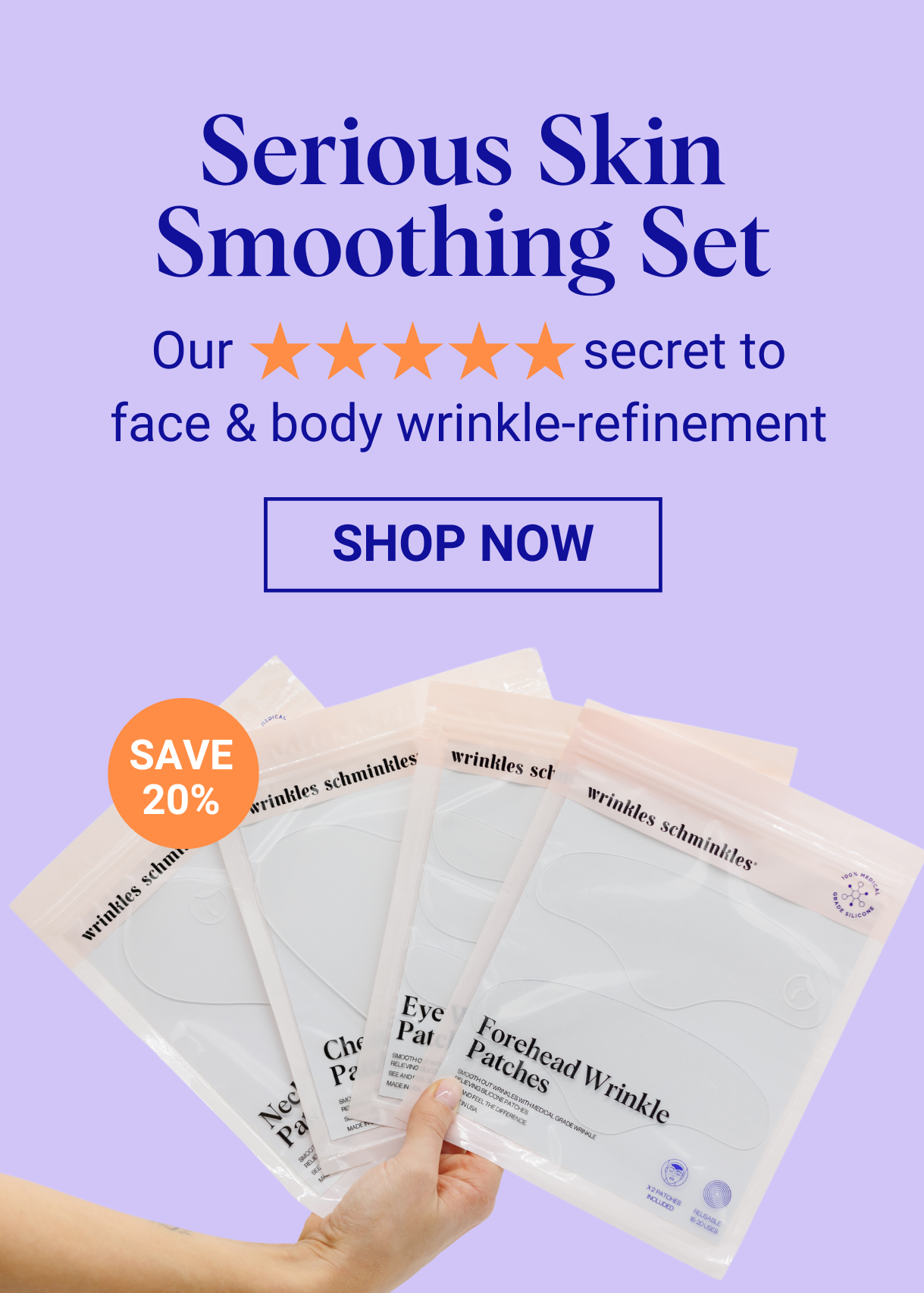 Shop WRINKLES SCHMINKLES | Reusable Silicone Patches for line & wrinkl ...